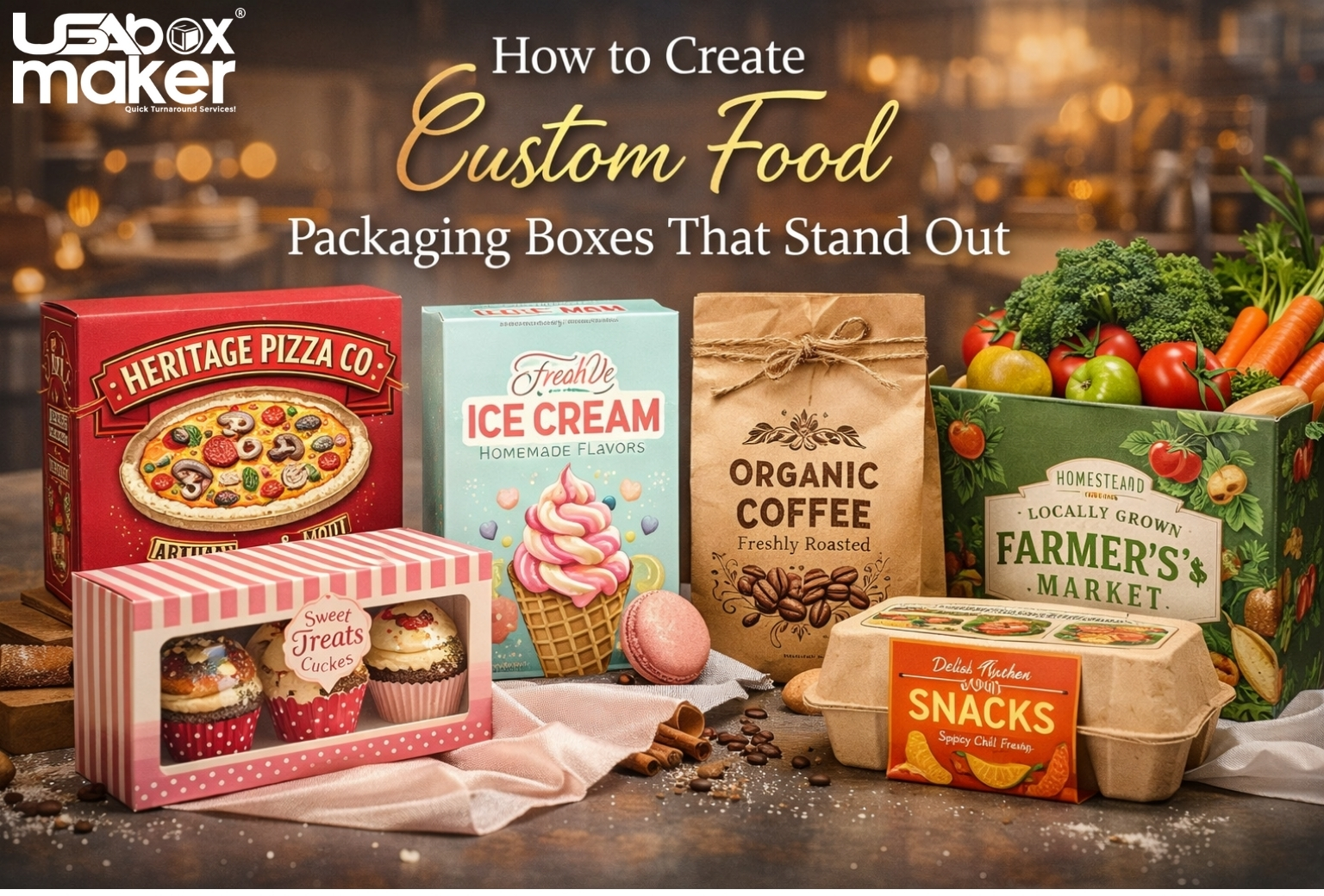 How to Create Custom Food Packaging Boxes That Stand Out - USA Box ...